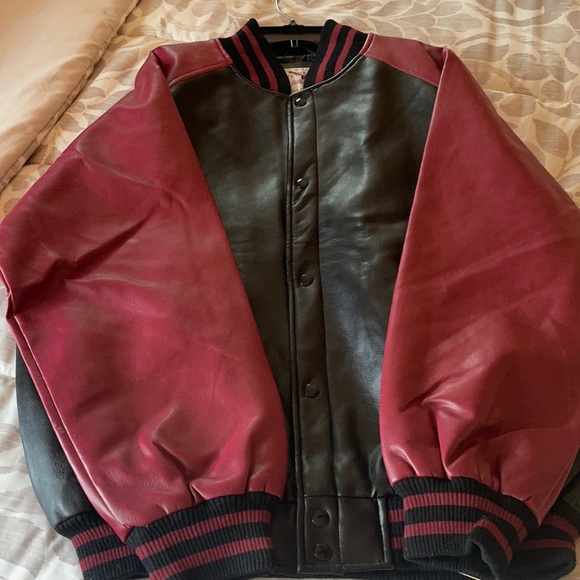 Oarsman | Jackets & Coats | New Jacket Snap Up Burgundy Color | Poshmark